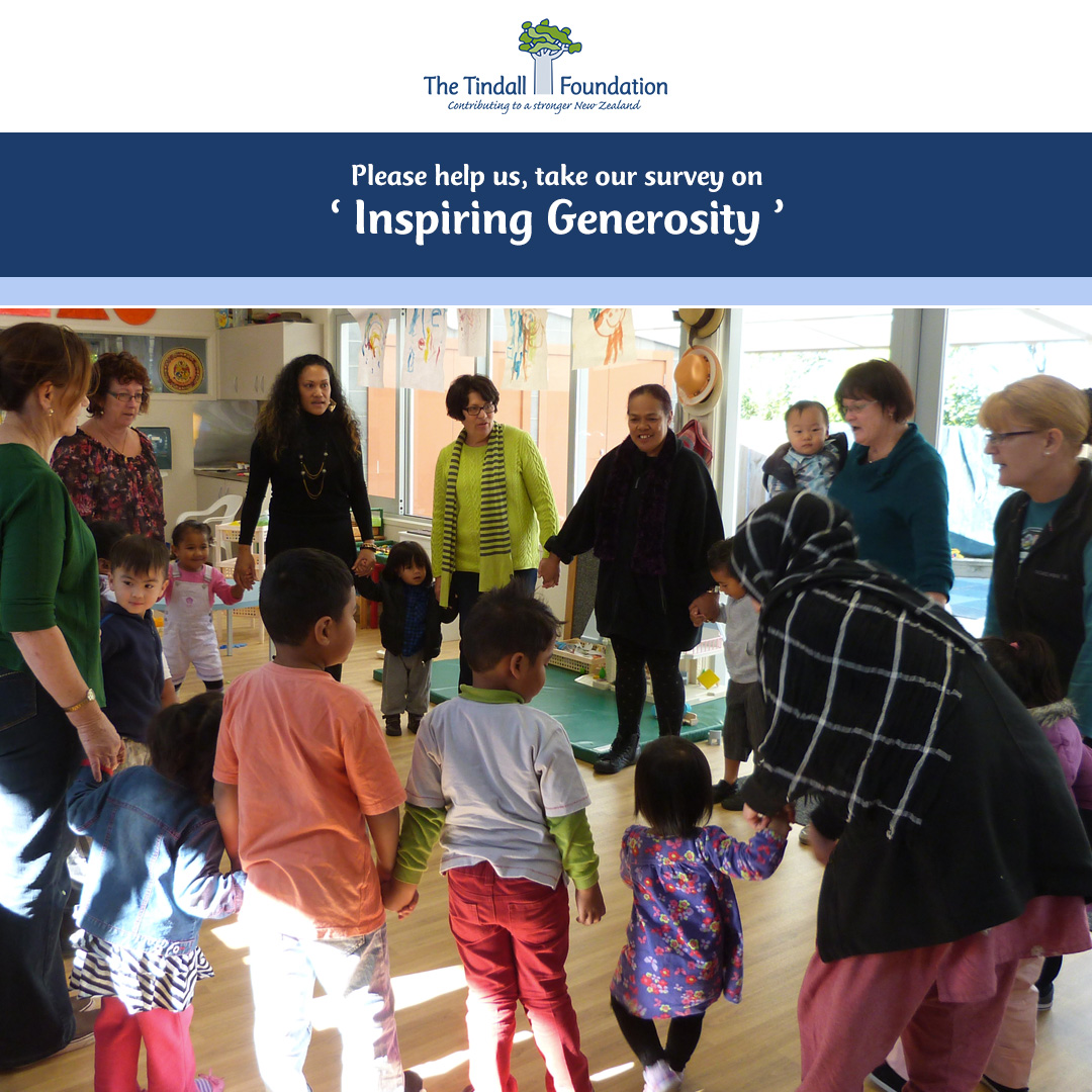 Complete our survey: What inspires Kiwis to give? - The Tindall Foundation